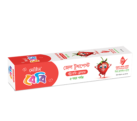 Meril Baby Gel Toothpaste (Strawberry) - SQUARE